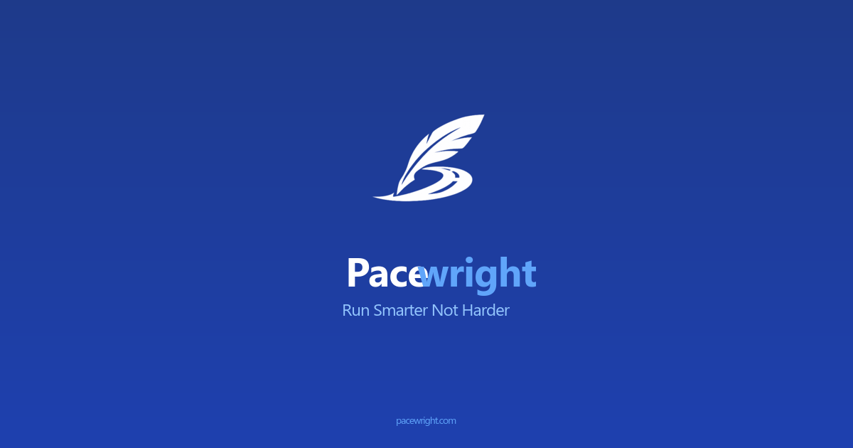 Run Smarter Not Harder | Pacewright